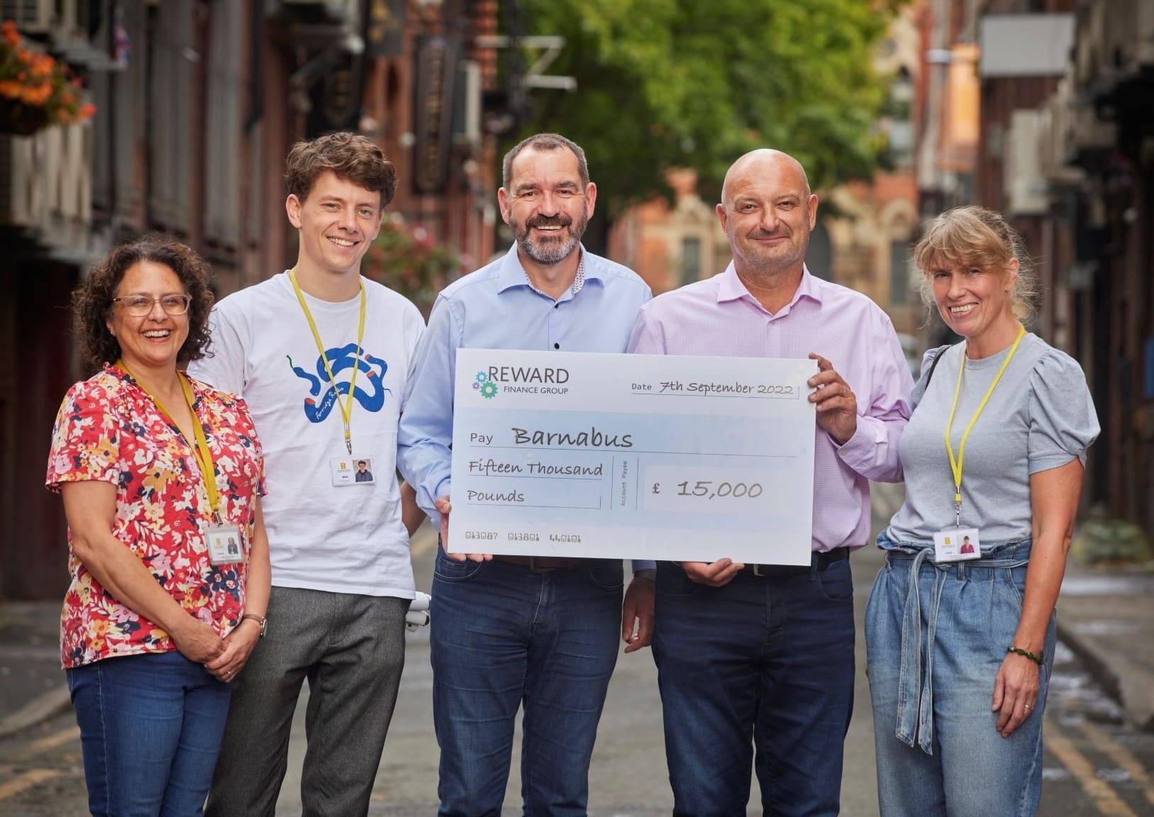 Reward Raises £15,000 For Barnabus Charity To Support Homeless People ...