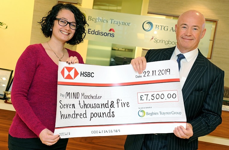 Begbies Traynor Donates £7,500 To Manchester Mind | Business Manchester